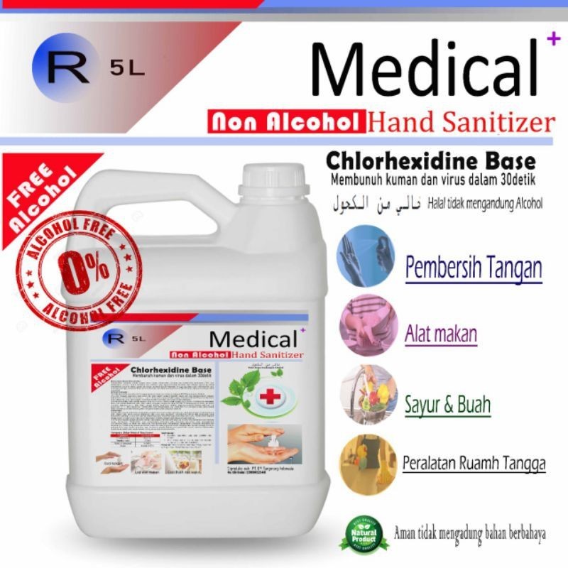 Jual Chlorhexidine mint Hand sanitizer sekaligus disinfektan food grade ...