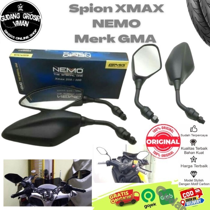 Jual Spion Yamaha Xmax 250 Merk Gma Nemo Drat Honda Vario Beat Pcx ...