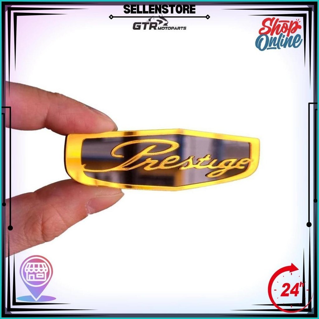Jual Gtr Emblem Honda Prestige 1 Pc Logo Timbul Aksesoris Motor Simbol ...