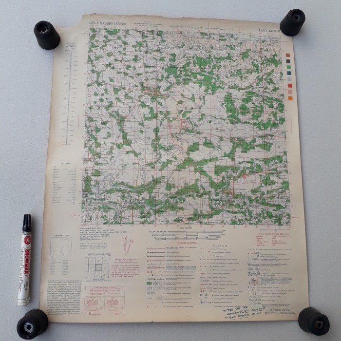 Jual Ars Peta Purbalingga (Poerbalingga) Kuno 1940An Original | Shopee ...