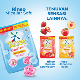 Jual Rinso SensiFresh Detergent Bubuk Deterjen Extra Lembut Micellar ...