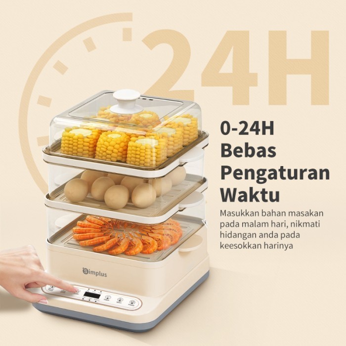 Jual Simplus Food Steamer 12L Panci Kukus /Kukusan/Dantang/gukus ...