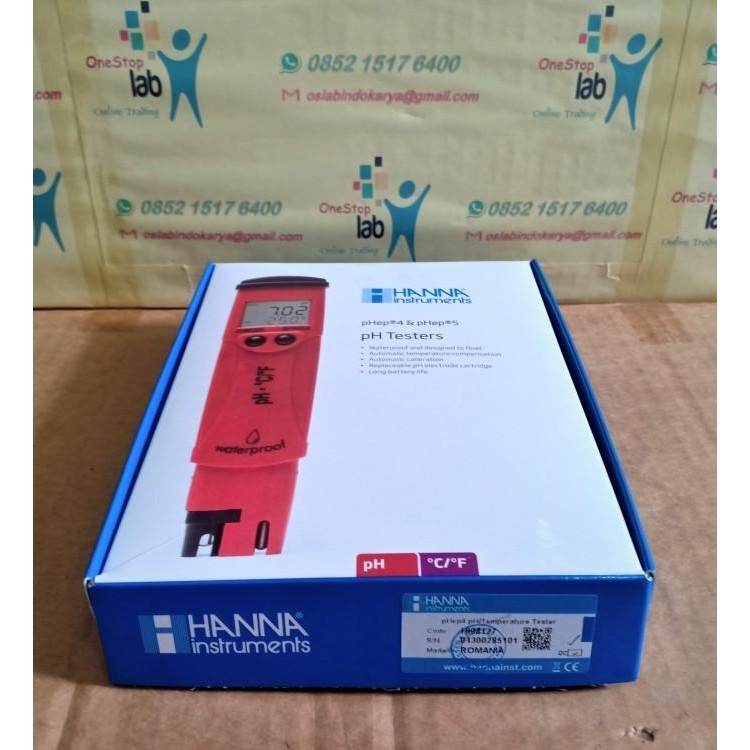 Jual Hanna Hi 98127 Pocket Ph Meter Phep4 Waterproof Ph Tester Hi98127 ...