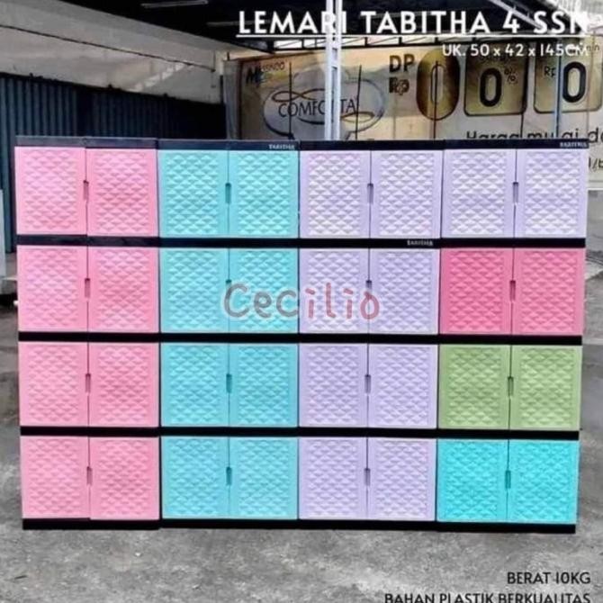 Jual Lemari Pakaian Plastik merk Tabitha / Lemari Murah / Lemari ...