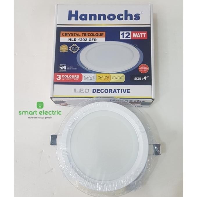 Jual BEBAS ONGKIR - Hannochs Crystal 12 Watt HLD 1202 GFR Lampu ...
