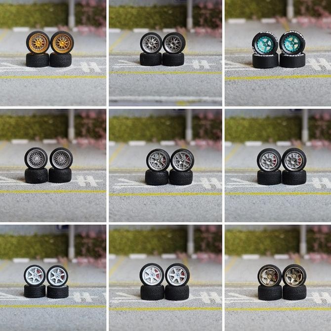 Jual NEW PRODUK CUSTOM WHEELS BAN VELG MINI GT INNO64 HOTWHEELS MINI ...