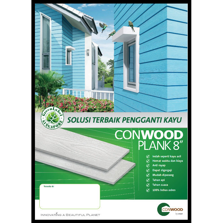Jual List Plank Conwood 8" motif kayu | Shopee Indonesia