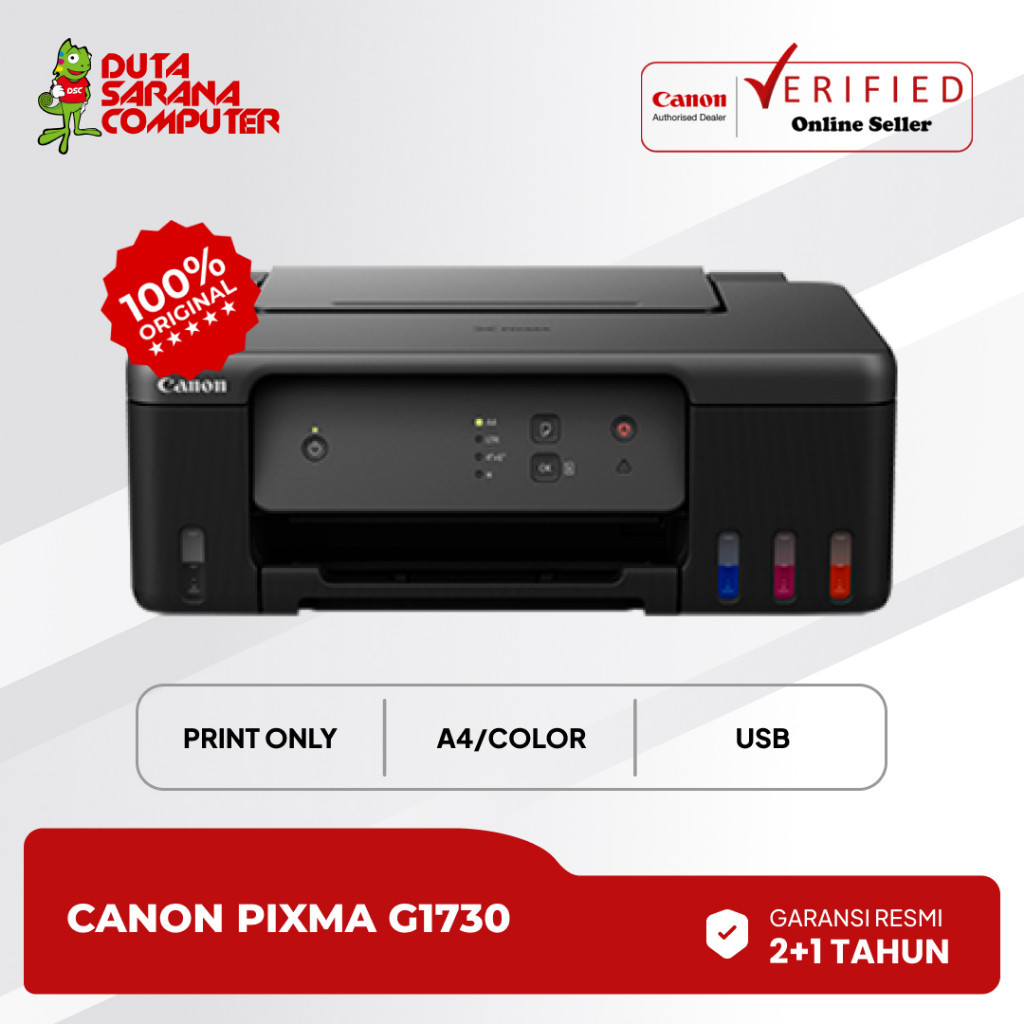 Jual Printer Canon Pixma G1730 G 1730 Print Only Garansi Resmi | Shopee Indonesia