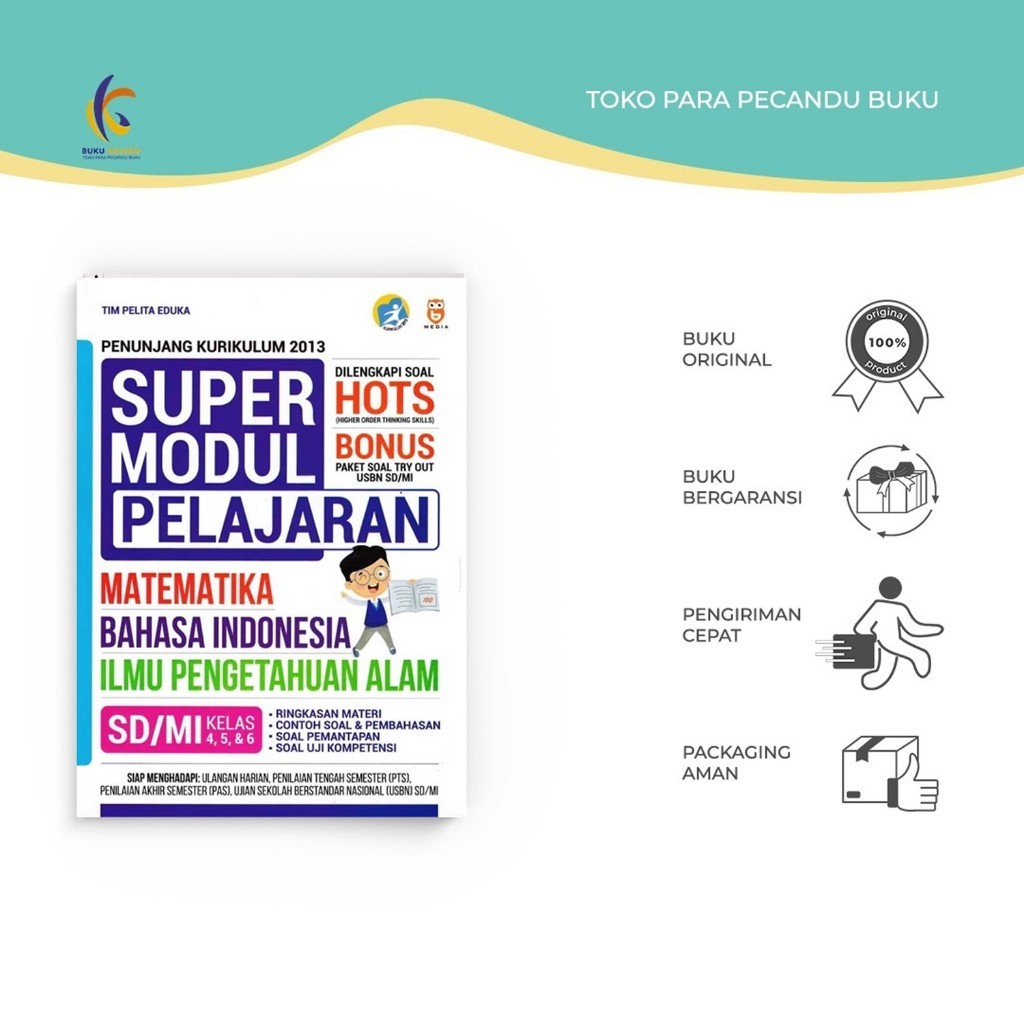 Jual Buku Pendidikan - Super Modul Pelajaran Matematika Bahasa Indonesia IPA SD/MI Kelas 4 5 6 ...