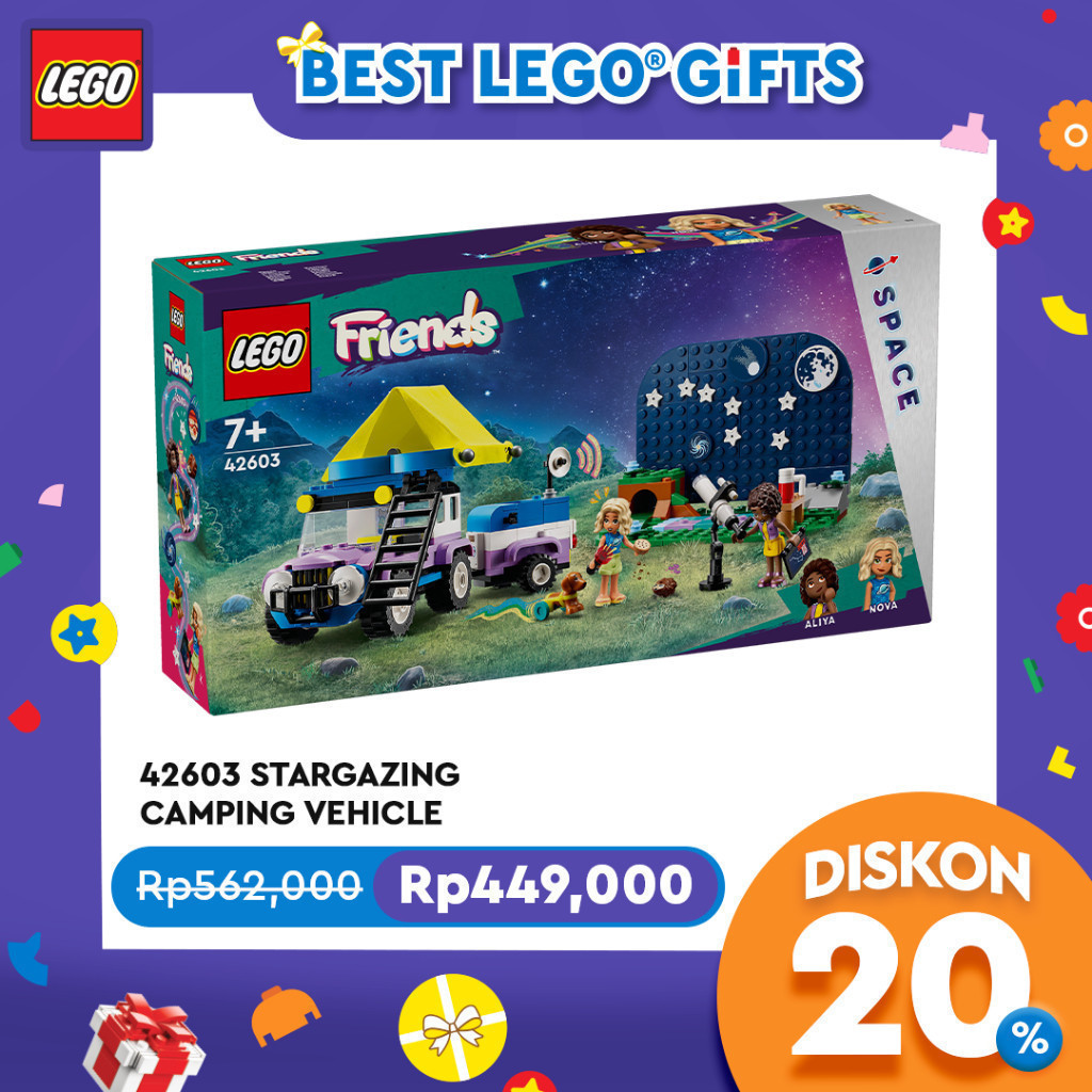 Jual LEGO Friends 42603 Stargazing Camping Vehicle Building Set Toys ...