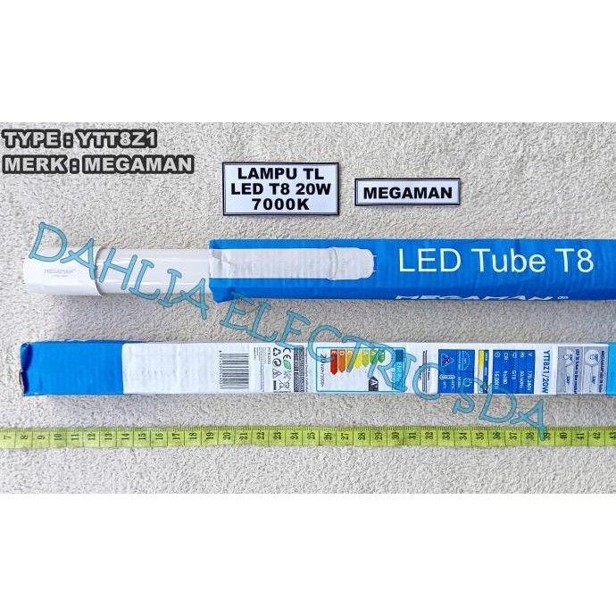 Jual monggo] LAMPU TL LED T8 20W 7000K MEGAMAN | Shopee Indonesia