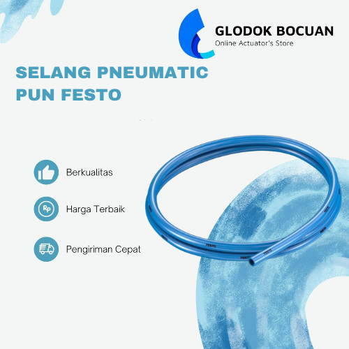 Jual Selang Angin Festo Pneumatic Hose Plastic Tubing PUN 4 X 0,75-BL ...