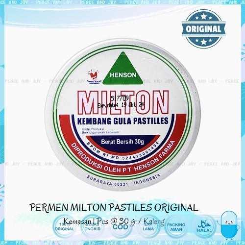 Jual MILTON PERMEN MINT RASA ORIGINAL 30 GR DIJAMIN ORIGINAL | Shopee ...