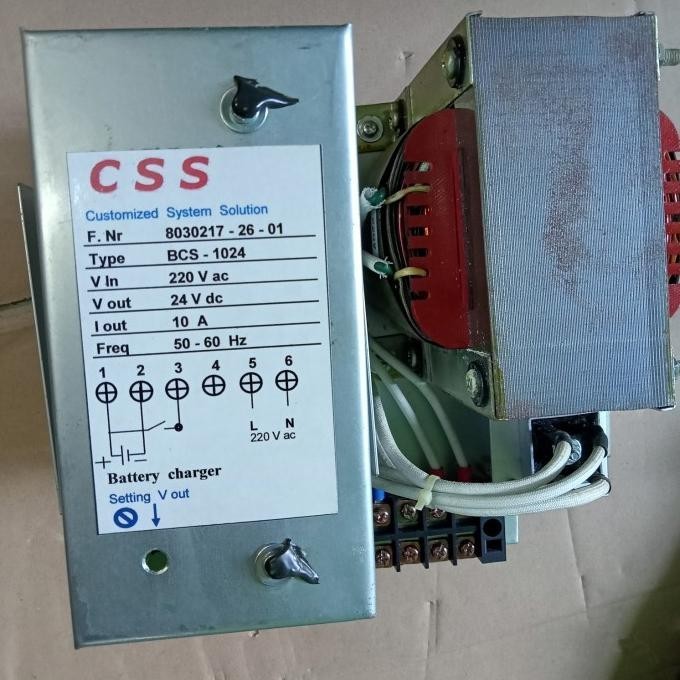 Jual Jual! Battery Charger Css 1Phase 10A 24V Dc Untuk Automatis Genset ...