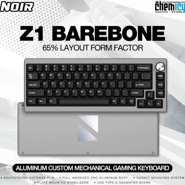 Jual Noir Z1 65% Aluminium Custom Mechanical Gaming Keyboard | Shopee ...