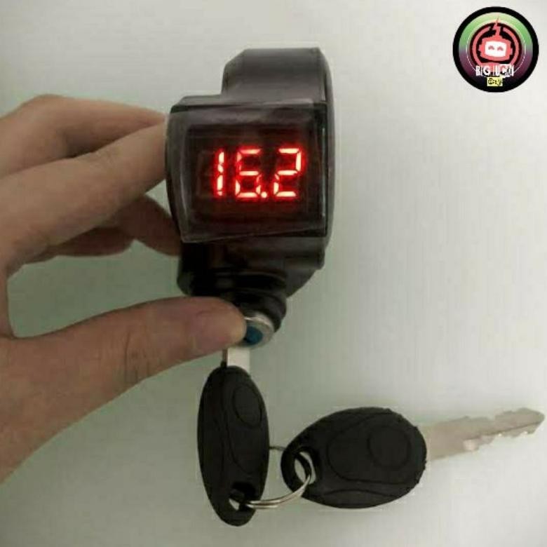 Jual SPECIAL voltmeter kunci kontak display sepeda listrik skuter ...