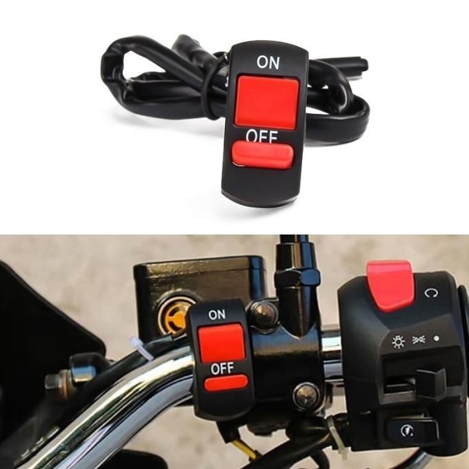 Jual saklar lampu motor on off asesoris motor tombol ON OFF sepeda ...