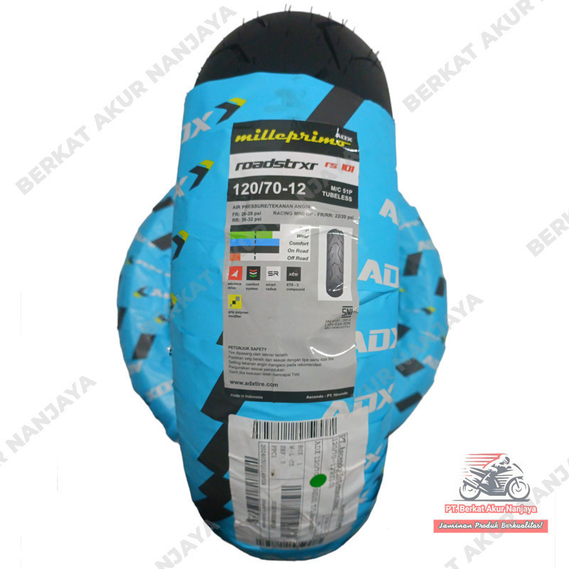 Jual Ban ADX ROADSTRXR 120/70 RIng 12 ADX MillePrimo Soft Compound ...