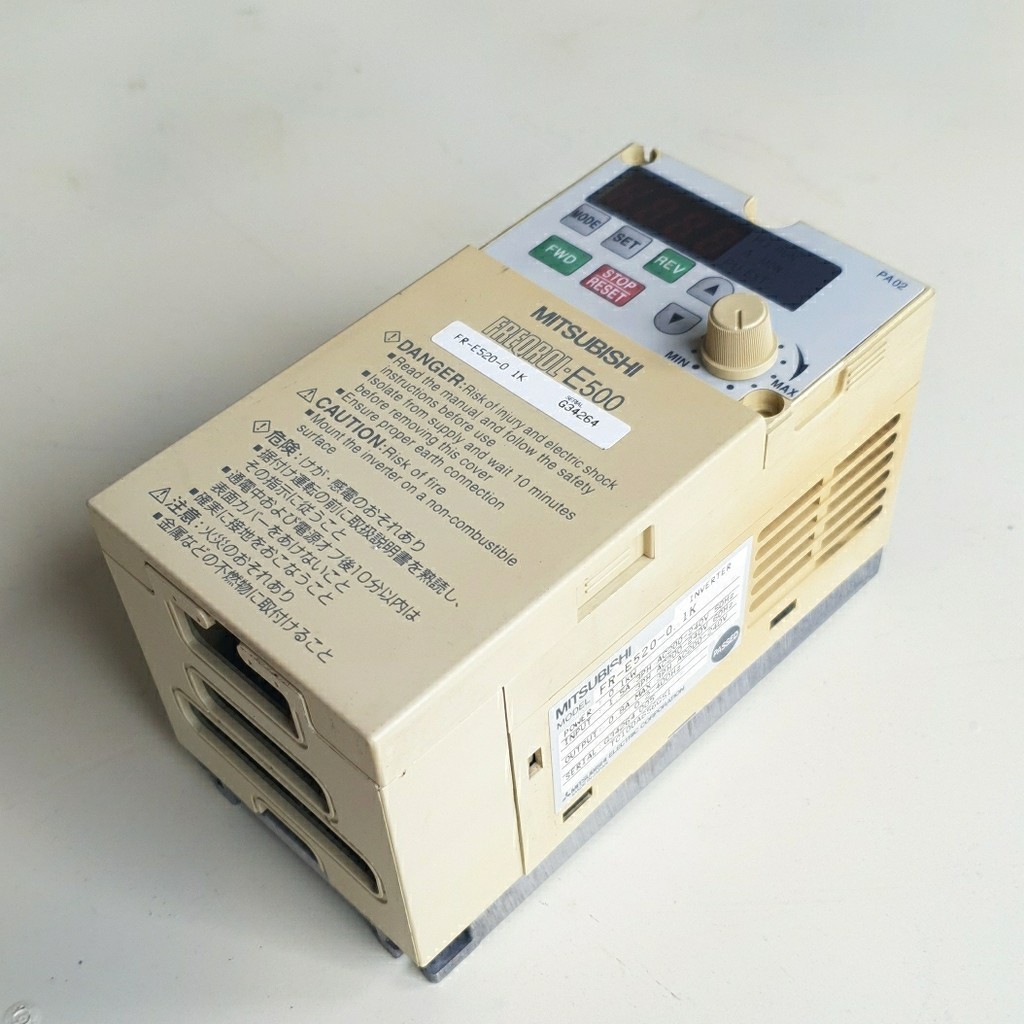Jual inverter mitsubishi 0.1kw 220v 3phase ,FR-E520-0.1K | Shopee Indonesia