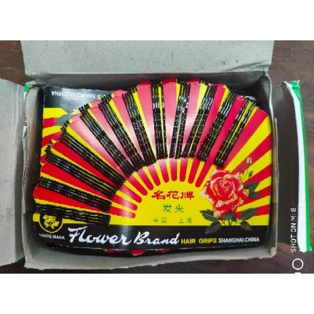 Jual Of14 Jepit lidi hitam hair pins bobby pins isi 18 lembar Original ...