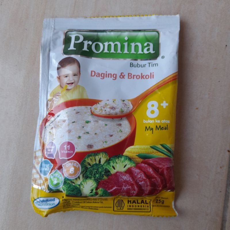 Jual Promina Bubur Tim Daging dan Brokoli 8+ Sachet | Shopee Indonesia