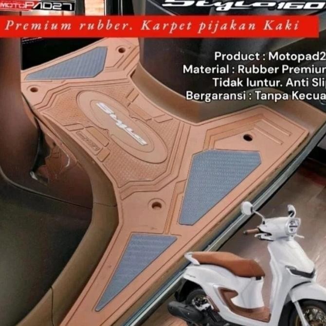 Jual Karpet Motor STYLO 160 Alas Kaki STYLO 160 Rubber | Shopee Indonesia