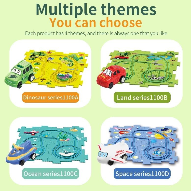 Jual Mega Sale Mainan Puzzle Mobil Rel Listrik DIY Rakitan Jigsaw Jalur ...