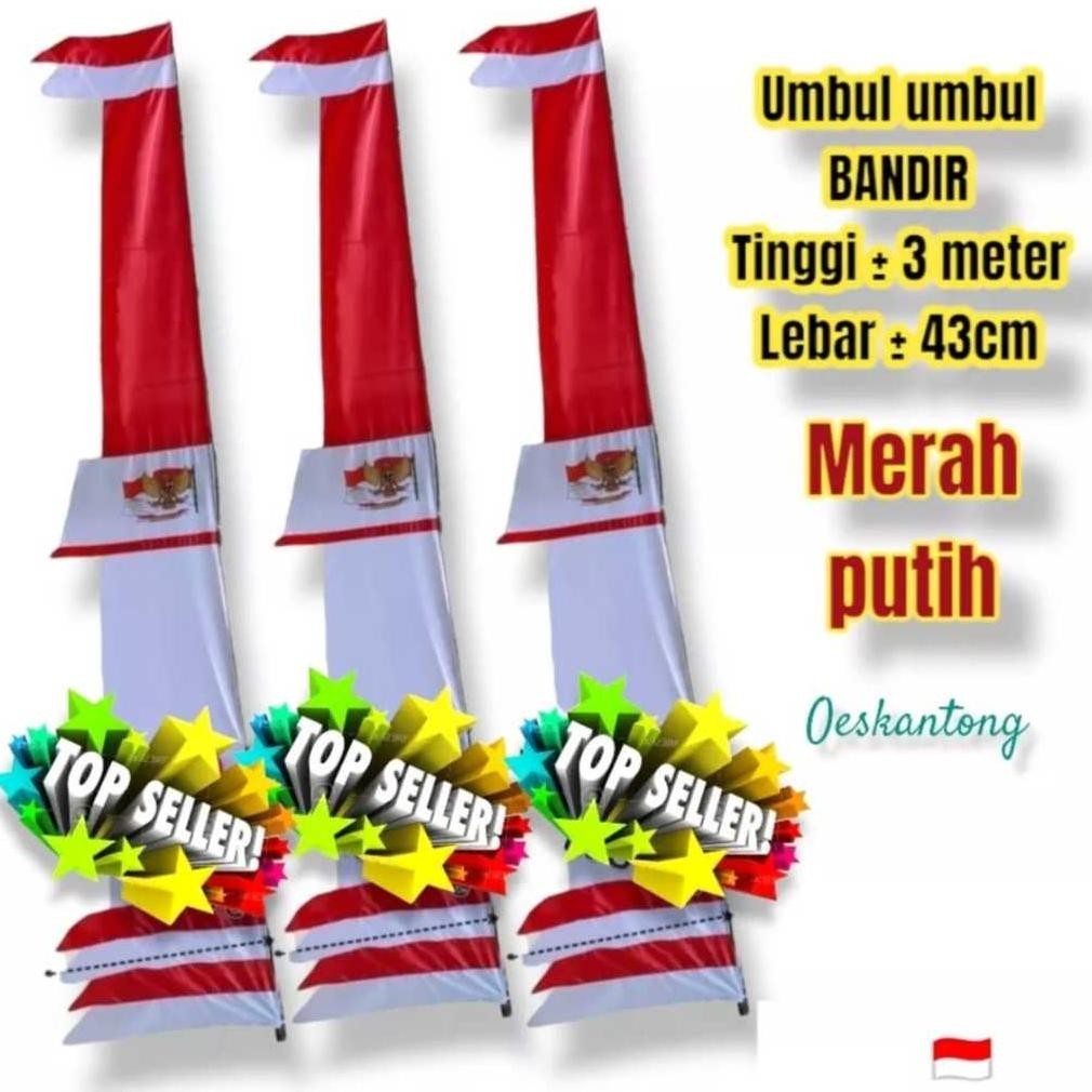 Jual TERMURAH BANDIR GARUDA MERAH PUTIH INDONESAI UMBUL UMBUL GERGAJI BENDERA MERAH PUTIH ...
