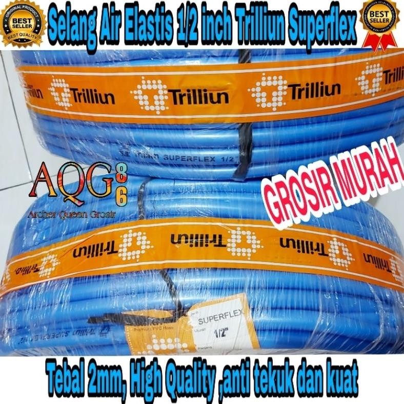 Jual SELANG AIR ELASTIS TEBAL 2,5MM TRILLIUN SUPERFLEX 1/2 INCH 10 DAN 15 METER | Shopee Indonesia