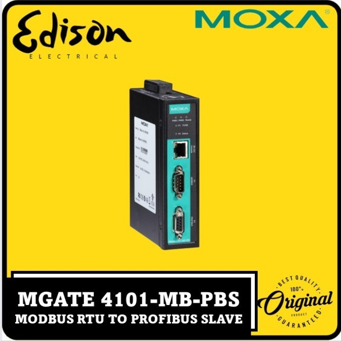 Jual Moxa Mgate 4101-Mb-Pbs 1 Port Modbus Rtu / Ascii To Profibus Slave ...