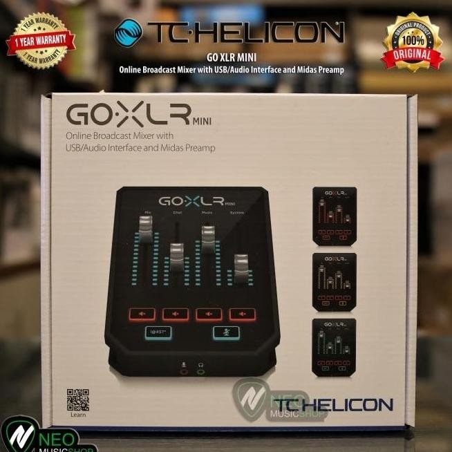Jual TC HELICON GO XLR MINI ONLINE BROADCAST MIXER WITH USB/AUDIO ...