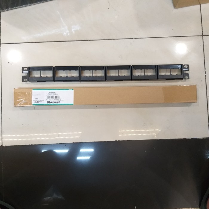 Jual Terhemat Blank Patch Panel Panduit Netkey 24 Port Nkfp24Y ...