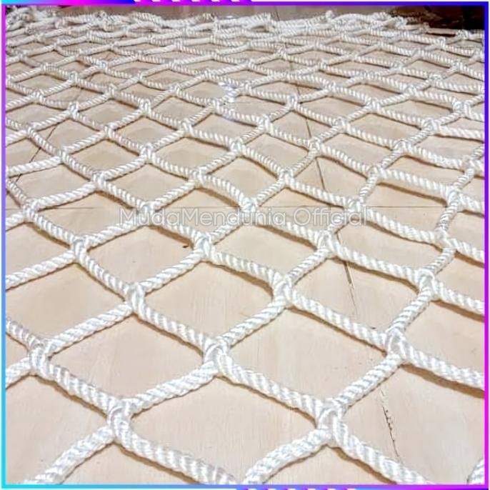 Jual Jaring Pengaman Nilon 6Mm Hammock/Loft Net/Tangga/Balkon/Gedung ...