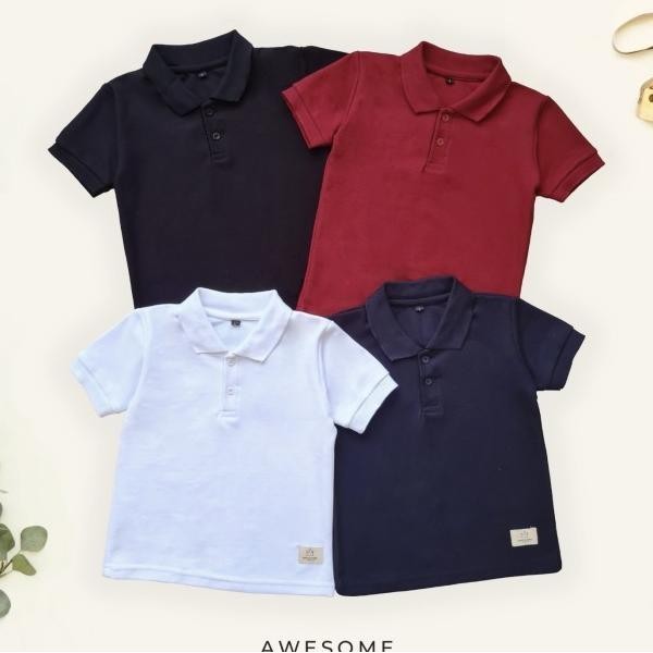 Jual Gio Polo Shirt Awesomekids Kaos Polos Wangki Kerah Anak Polos ...