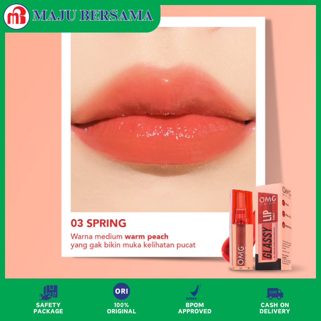 Jual S05755 LIP TINT OMG GLASSY 03 SPRING 2GR ITEM SHOPEE (NEW) MAJU ...