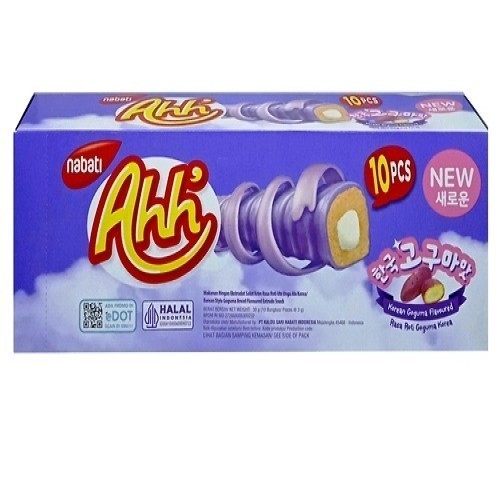 Jual S00352 NABATI AHH KOREAN GOGUMA SNACK 10X3GR BOX MAJU BERSAMA ...