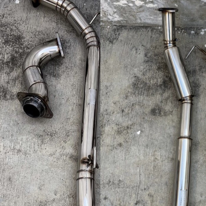 Jual (new stock) Frontpipe & Tailpipe Side Exit + Resonator Innova 2KD ...