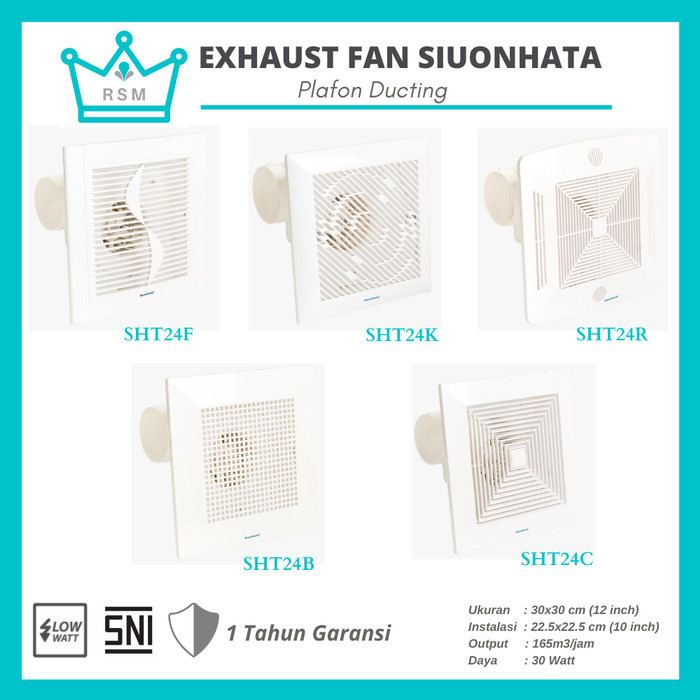 Jual Limited Exhaust Fan Plafon Ducting 12 Inch Kipas Hexos Blower ...