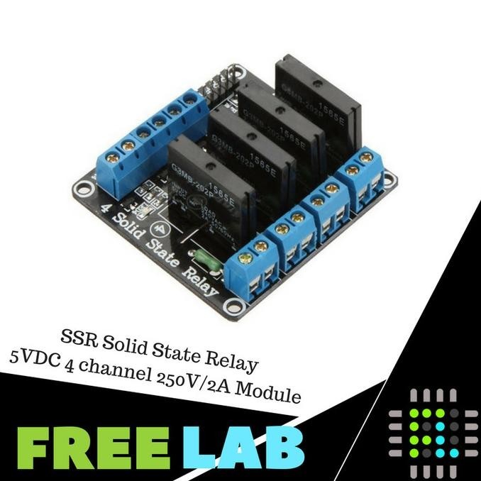 Jual Ssr Solid State Relay Module 4 Channel 5V Dc Untuk Arduino Ready ...