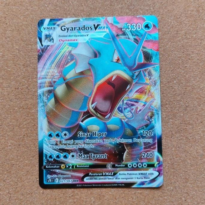 Jual [GWM] GYARADOS VMAX RRR 008/067 POKEMON INDONESIA ARUS LANGIT BIRU TCG S7R | Shopee Indonesia