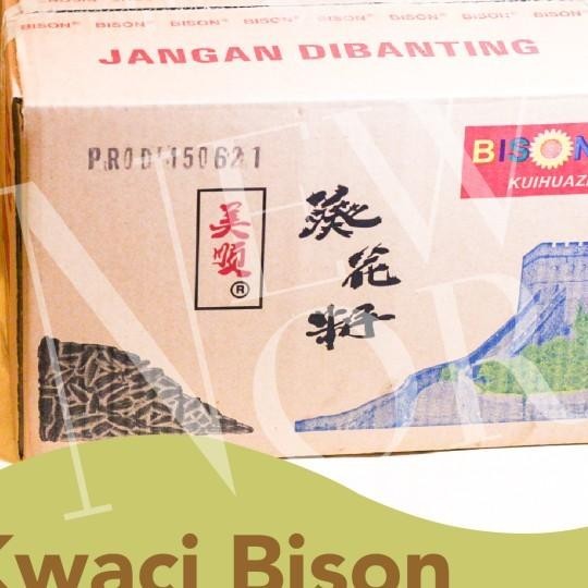 Jual Kuaci/Aci Biji Bunga Matahari Bison 1 Dus (10 Pak=200 Pcs ...
