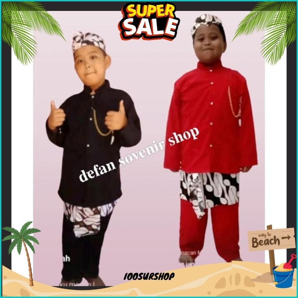 Jual (Promo) Baju Adat Basofi,/Baju Adat Jawa Timur/ Baju Cak Anak ...