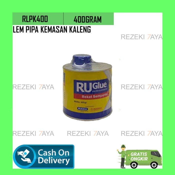 Jual LEM FITTING PIPA AIR PVC RUGLUE KALENG RUCIKA 400 GRAM | Shopee ...