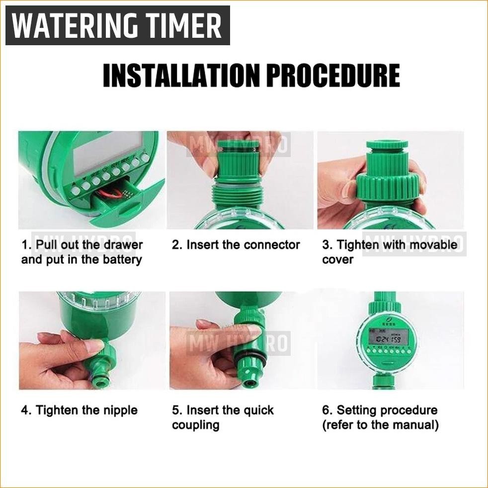 Jual RHH-1823 Automatic Digital Irrigation Water Timer/ Stop Kran Air ...