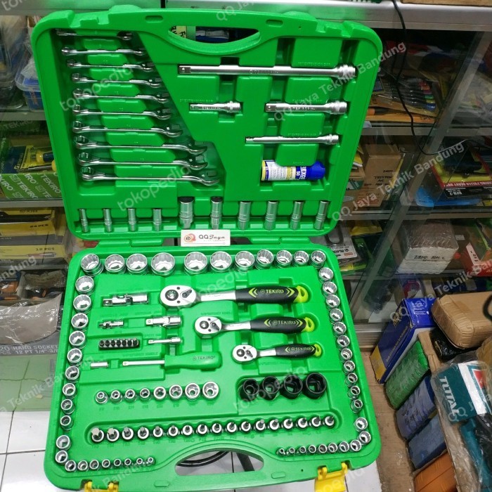 Jual Produk KUNCI SOK SET 120 PCS TEKIRO - Paket lengkap DR 1/4 - 3/8 - 1/2 inchi | Shopee Indonesia