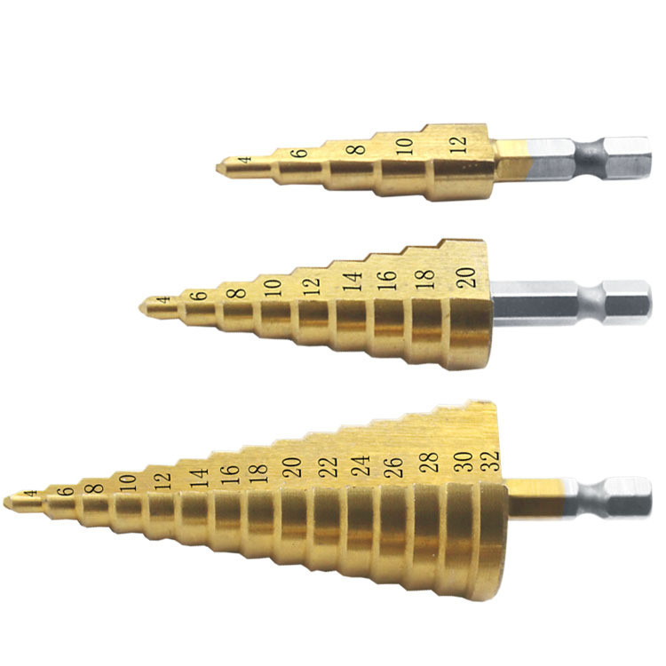 Jual Original Belter 3Pcs Mata Bor Pagoda Multi Step Drill High Speed ...