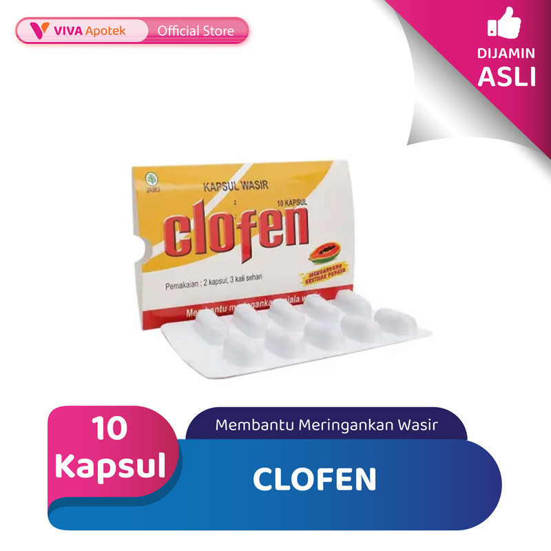 Jual Clofen untuk Membantu Meringankan Wasir (10 Kapsul) | Shopee Indonesia