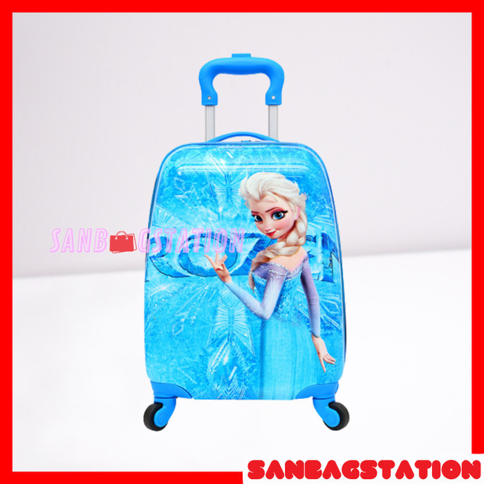 Jual Kids Trolley Luggage Koper Bagasi Anak 16 Inchi Inci Motif Elsa ...