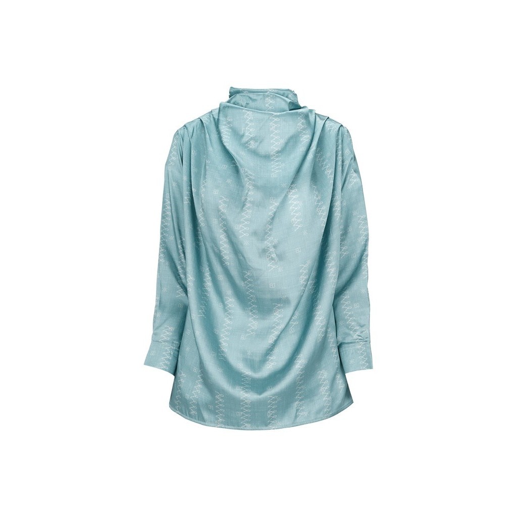 Jual Benang Jarum - Ixora Draped Blouse - Ikat Misty Blue | Shopee ...