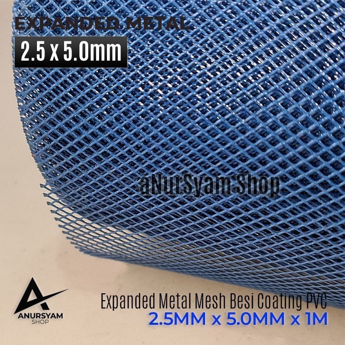 Jual GY134 EXPANDED METAL MESH BESI COATINGLIGHT 2.5MM X 5.0MM | Shopee ...